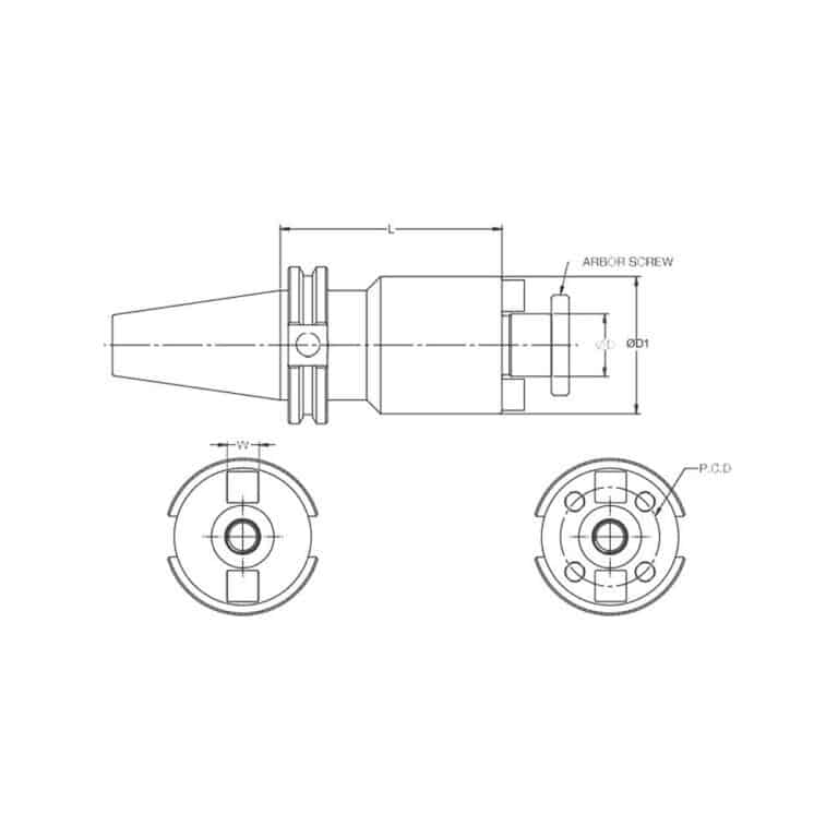 CAT50 Shell Mill Holder – Accutek